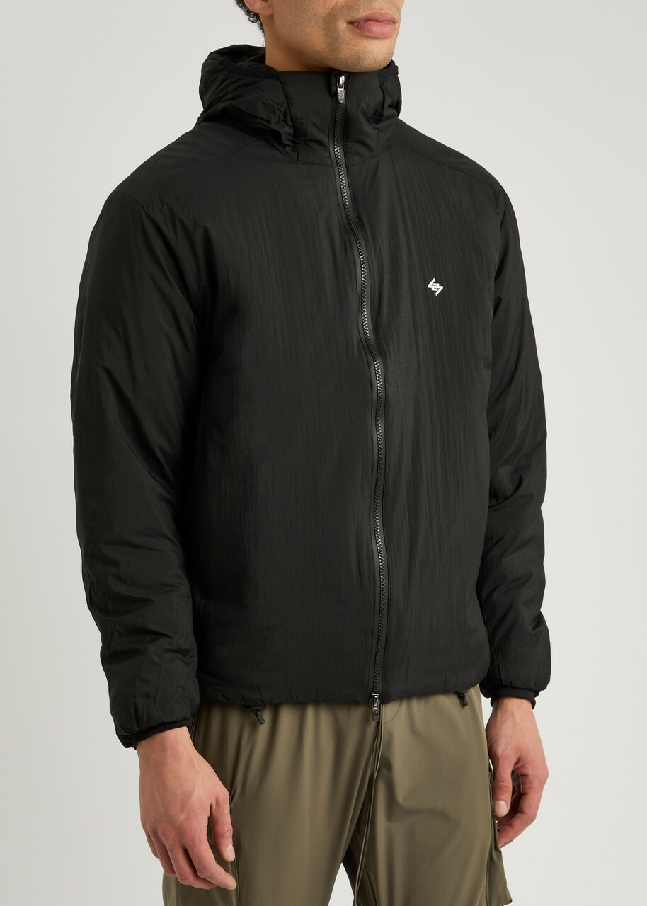 Represent 247 Hooded Nylon Jacket Black Represent