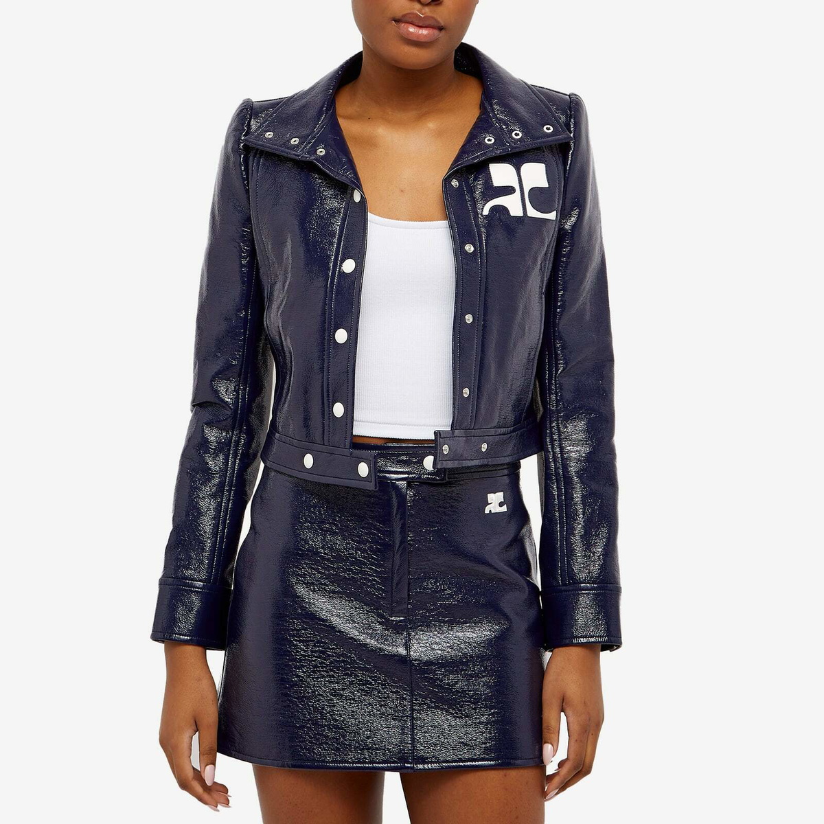 Courreges Women's Courrèges Reedition Vinyl Jacket in Ink Courreges