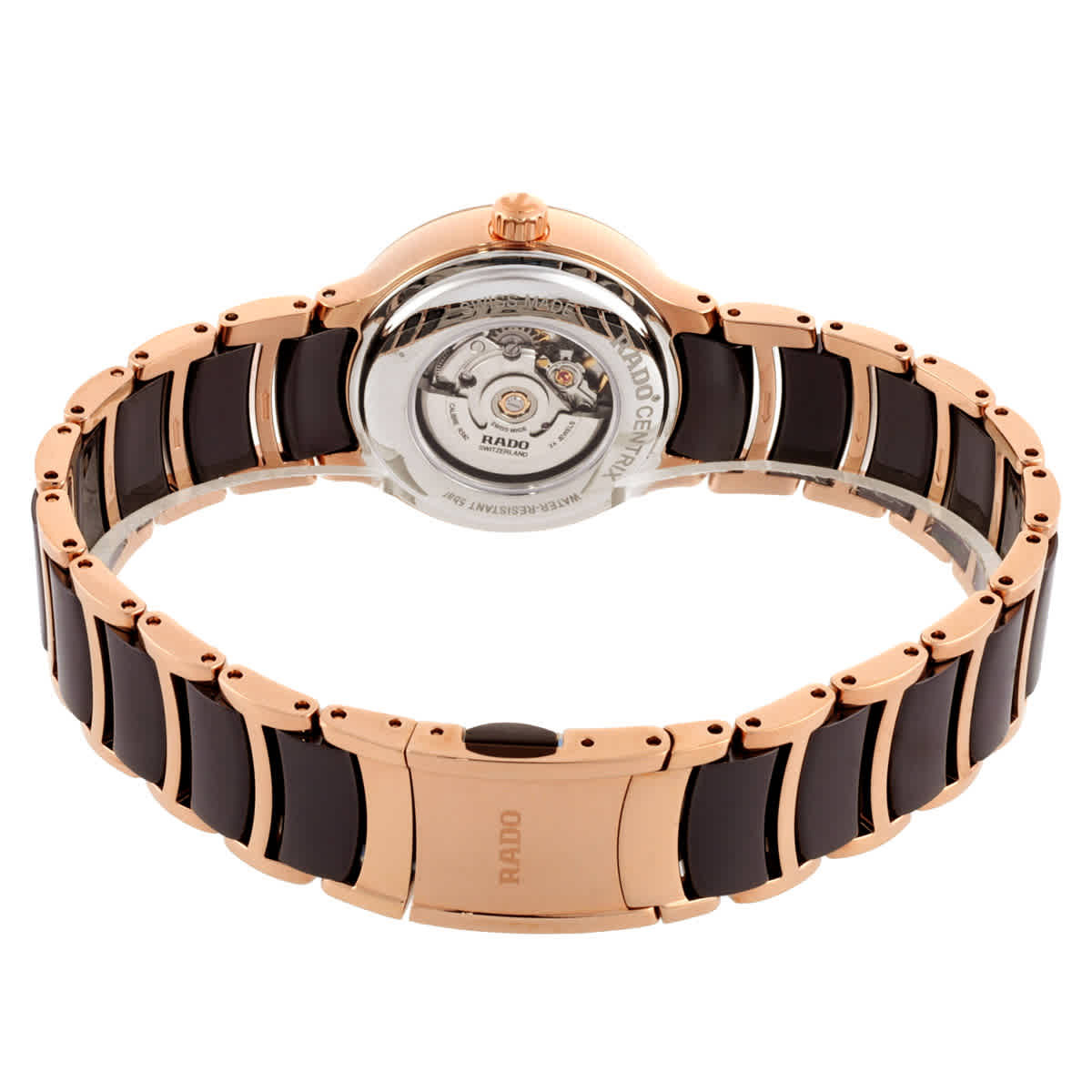Rado Centrix Automatic Diamond Brown Dial Ladies Watch R30019732 Rado