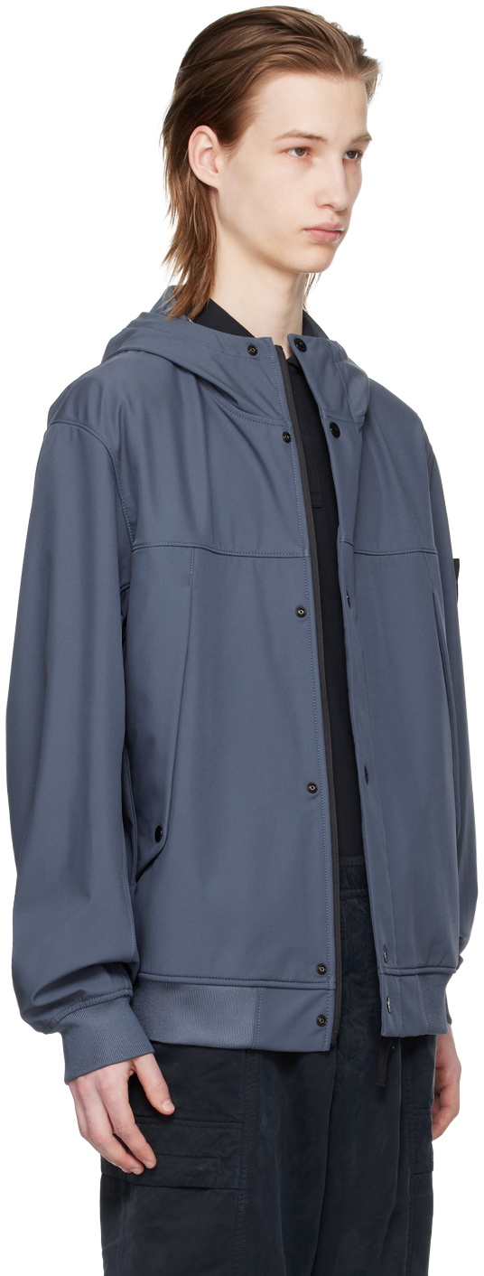 Stone Island Blue Lightweight Jacket Stone Island