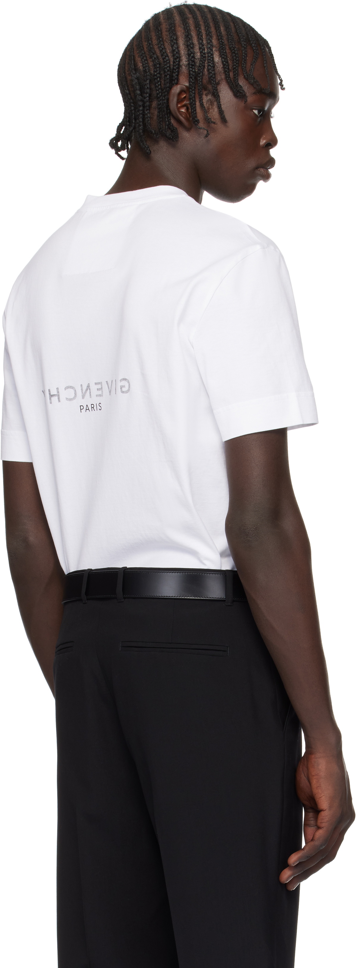 Givenchy White 'GIVENCHY' Archetype Slim Fit T-shirt Givenchy