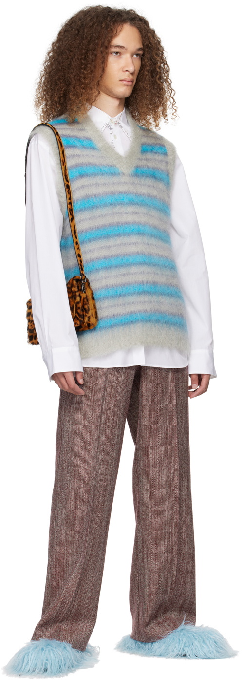 Marni Gray Striped Vest Marni