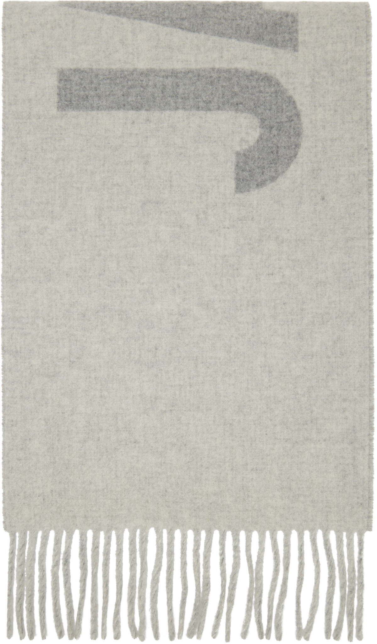JACQUEMUS Gray 'The Jacquemus' Scarf Jacquemus