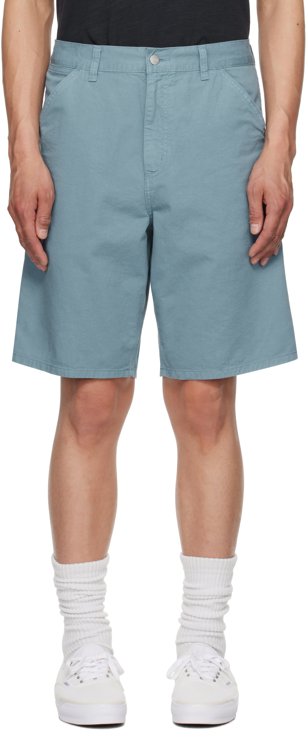 Carhartt Work In Progress Blue Single Knee Shorts Carhartt WIP