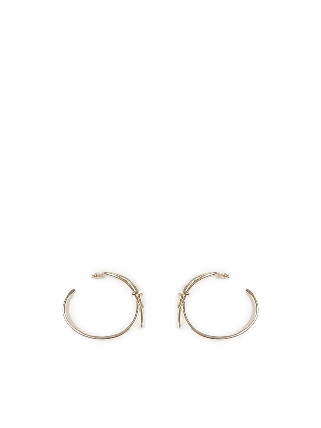Ferragamo Hoop Earrings With Knot Salvatore Ferragamo