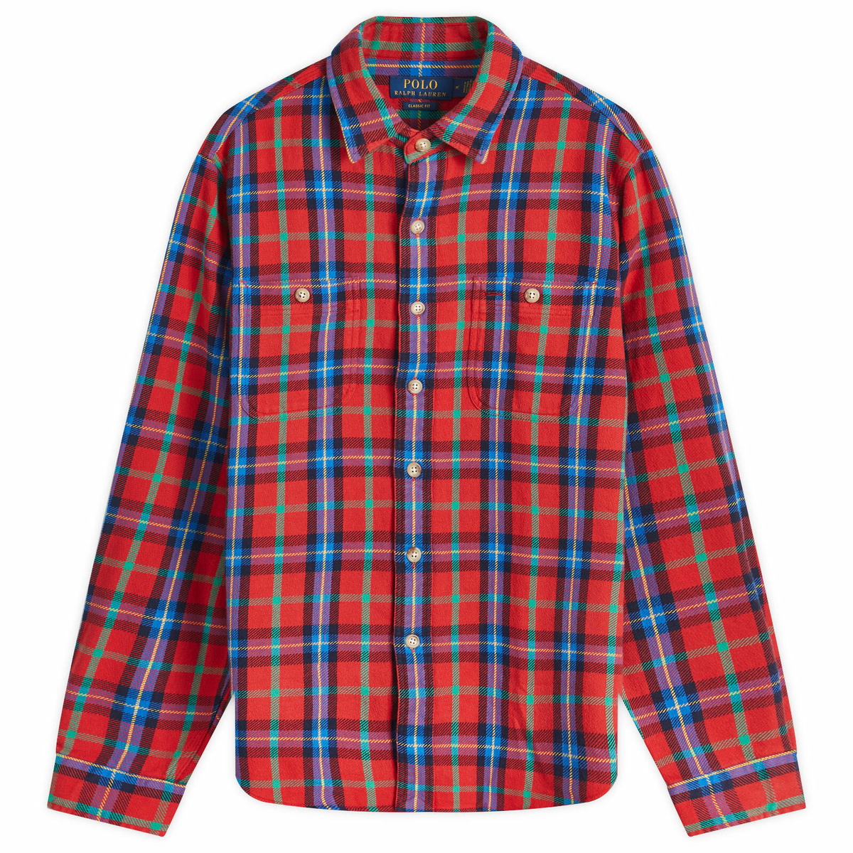 Polo Ralph Lauren Men's Check Shirt in Red/Royal Blue Polo Ralph Lauren