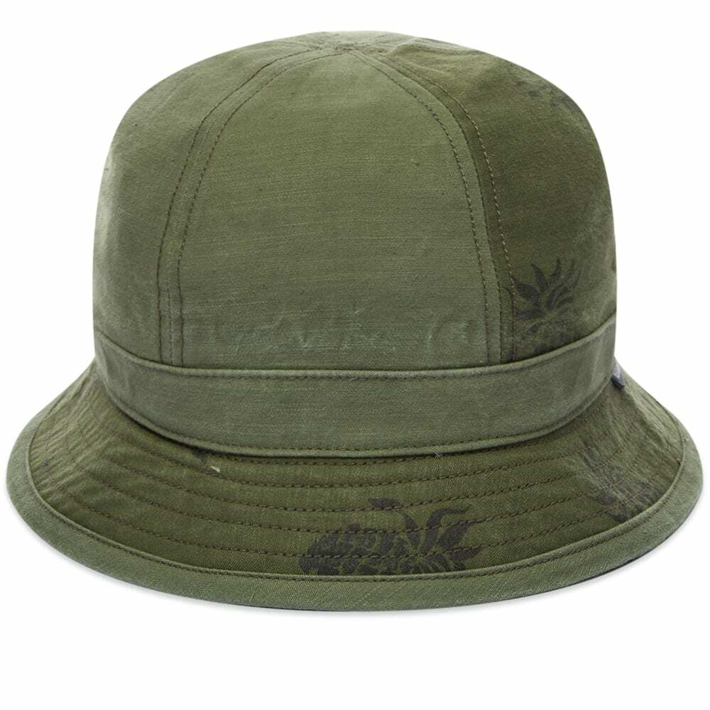 Neighborhood Mixed Panel Bucket Hat in Olive Drab Neighborhood