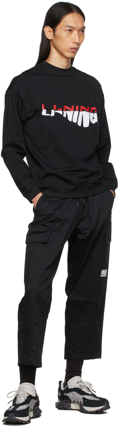 Li-Ning Black Graphic Sweatshirt Li-Ning