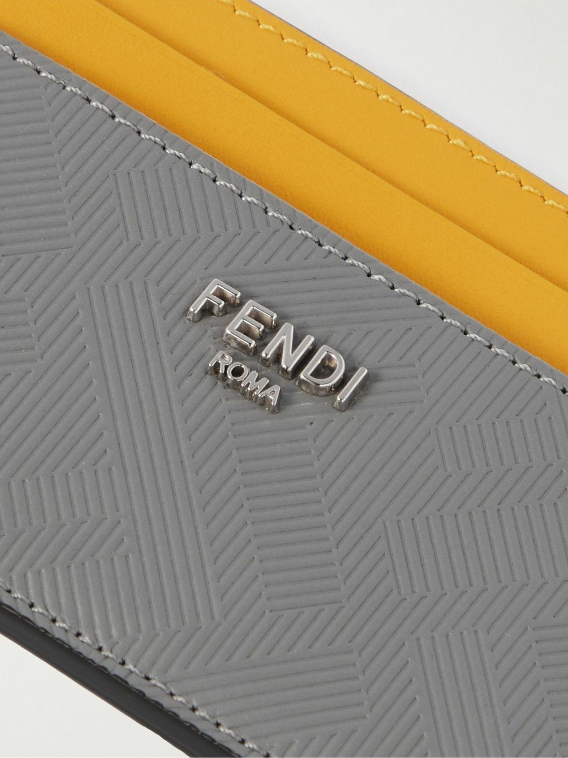 Fendi - Logo-Debossed Leather Cardholder Fendi