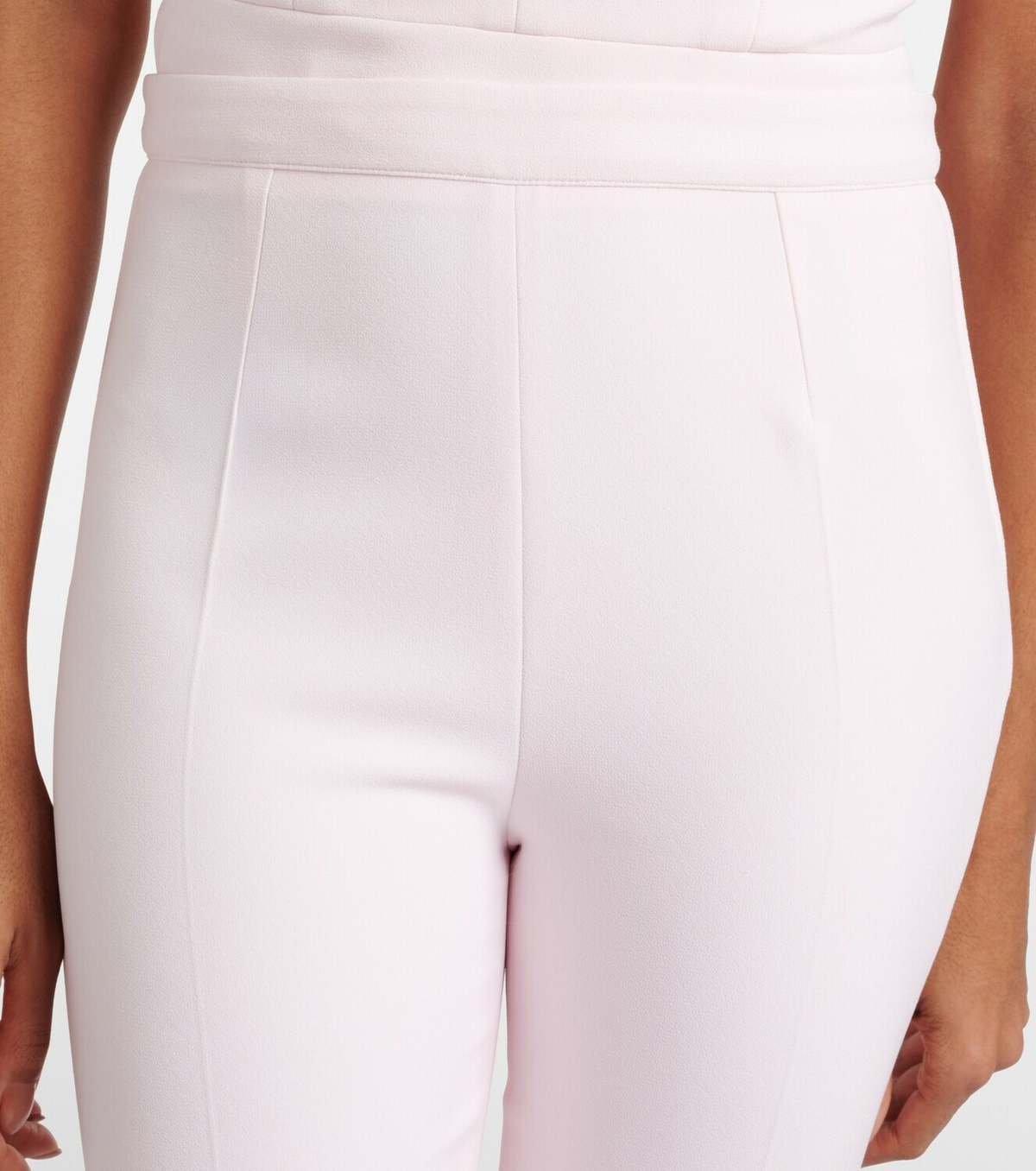 Safiyaa Alexa high-rise crêpe flared pants Safiyaa