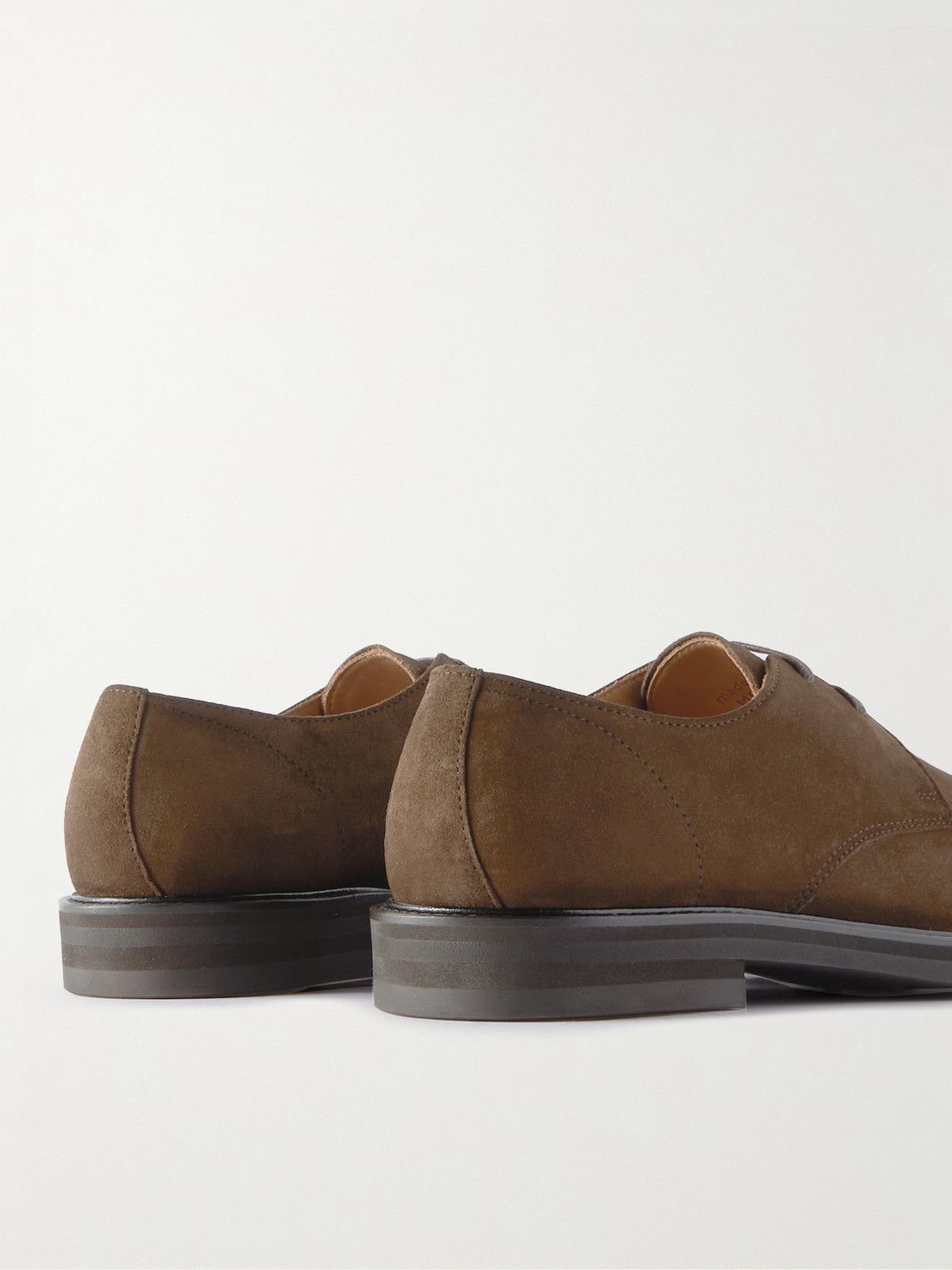 Mr P. - Andrew Split-Toe Suede Derby Shoes - Brown Mr P.