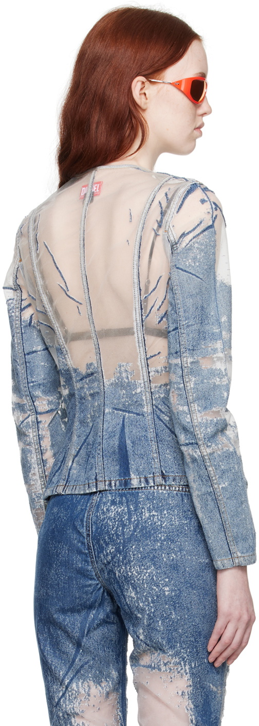 Diesel Blue De-Milly-Fsd1 Denim Jacket Diesel