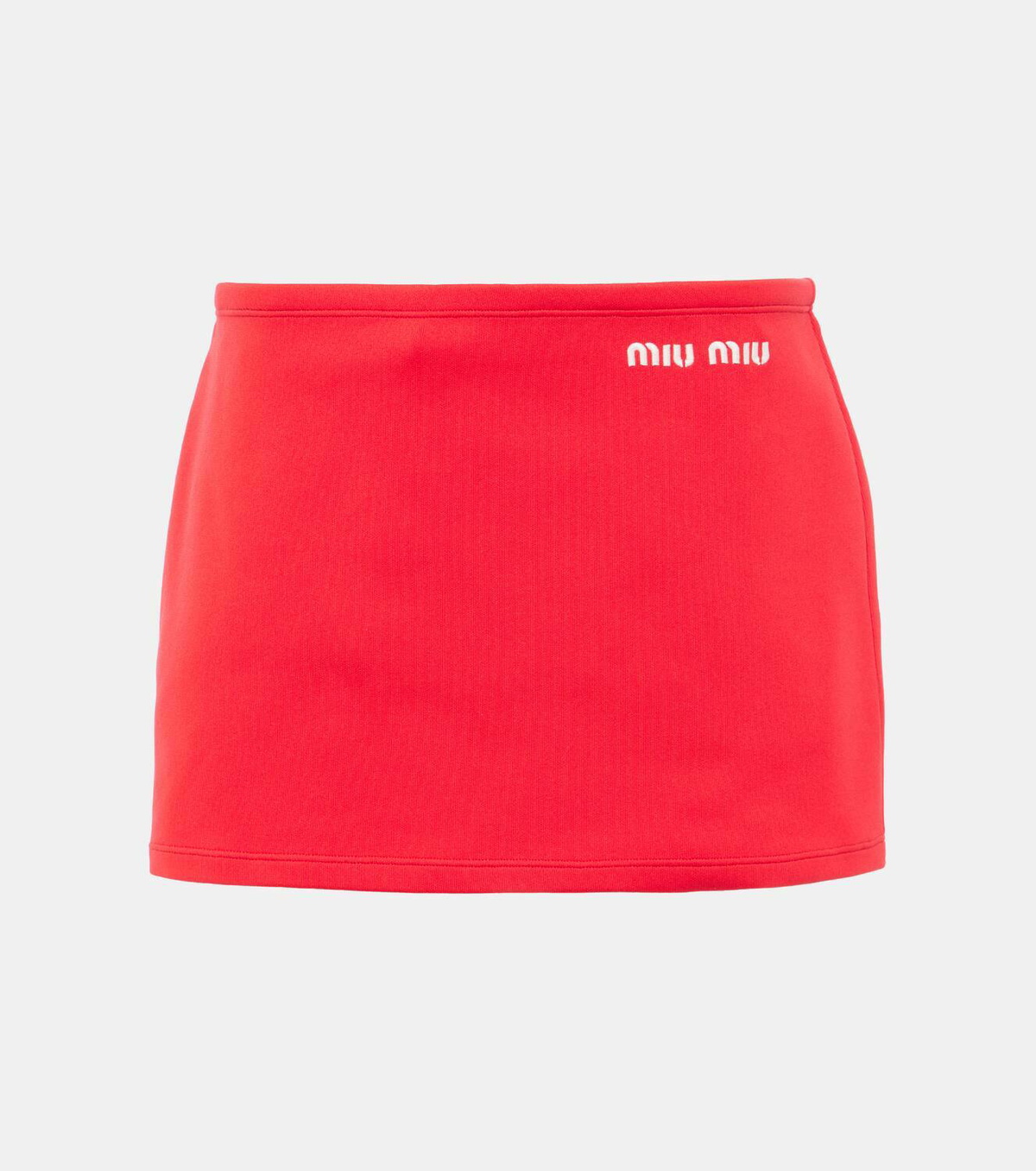 Miu Miu Logo miniskirt Miu Miu