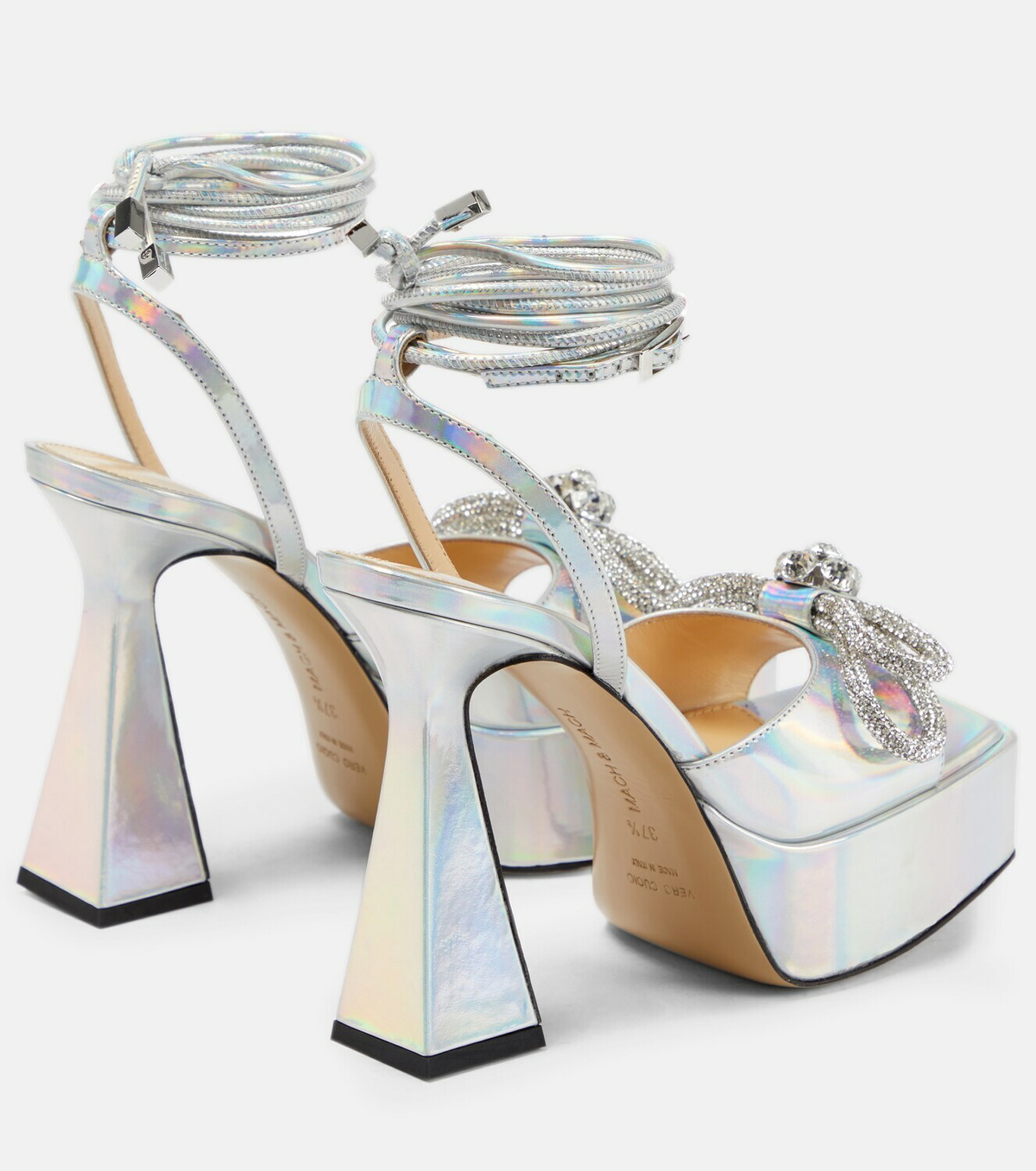 Mach & Mach - Double Bow embellished platform sandals MACH & MACH