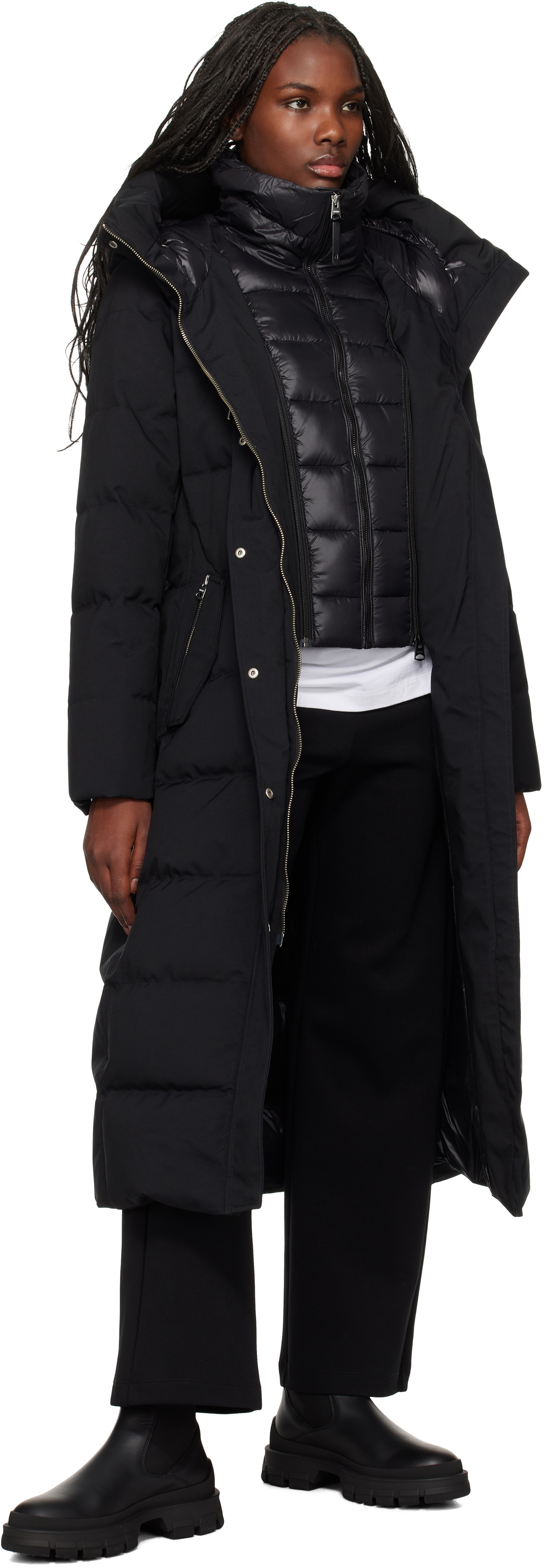 MACKAGE Black Shyla-NF 2-in-1 Down Coat Mackage