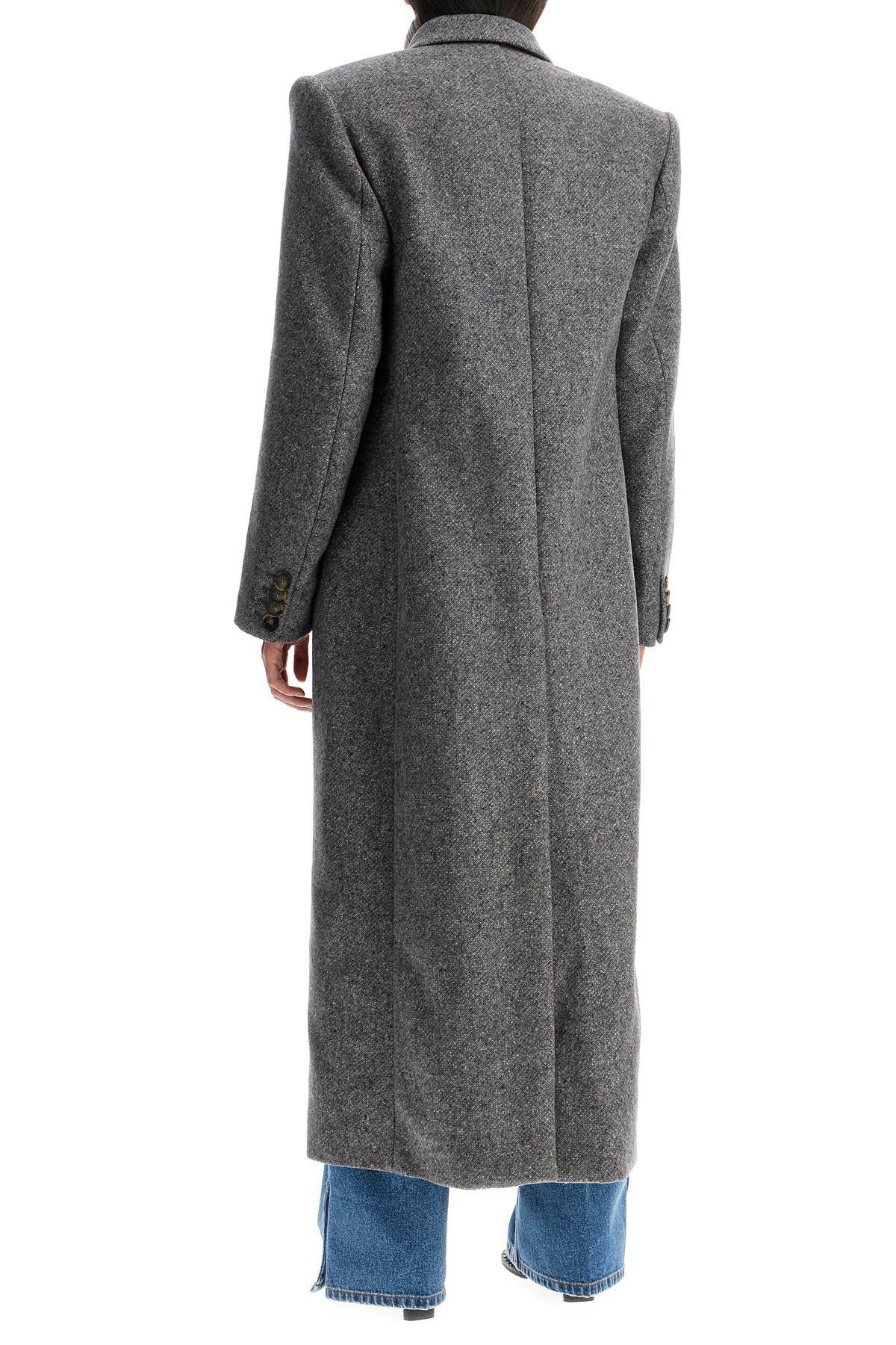 STELLA McCARTNEY maxi tweed coat in Grey Stella McCartney