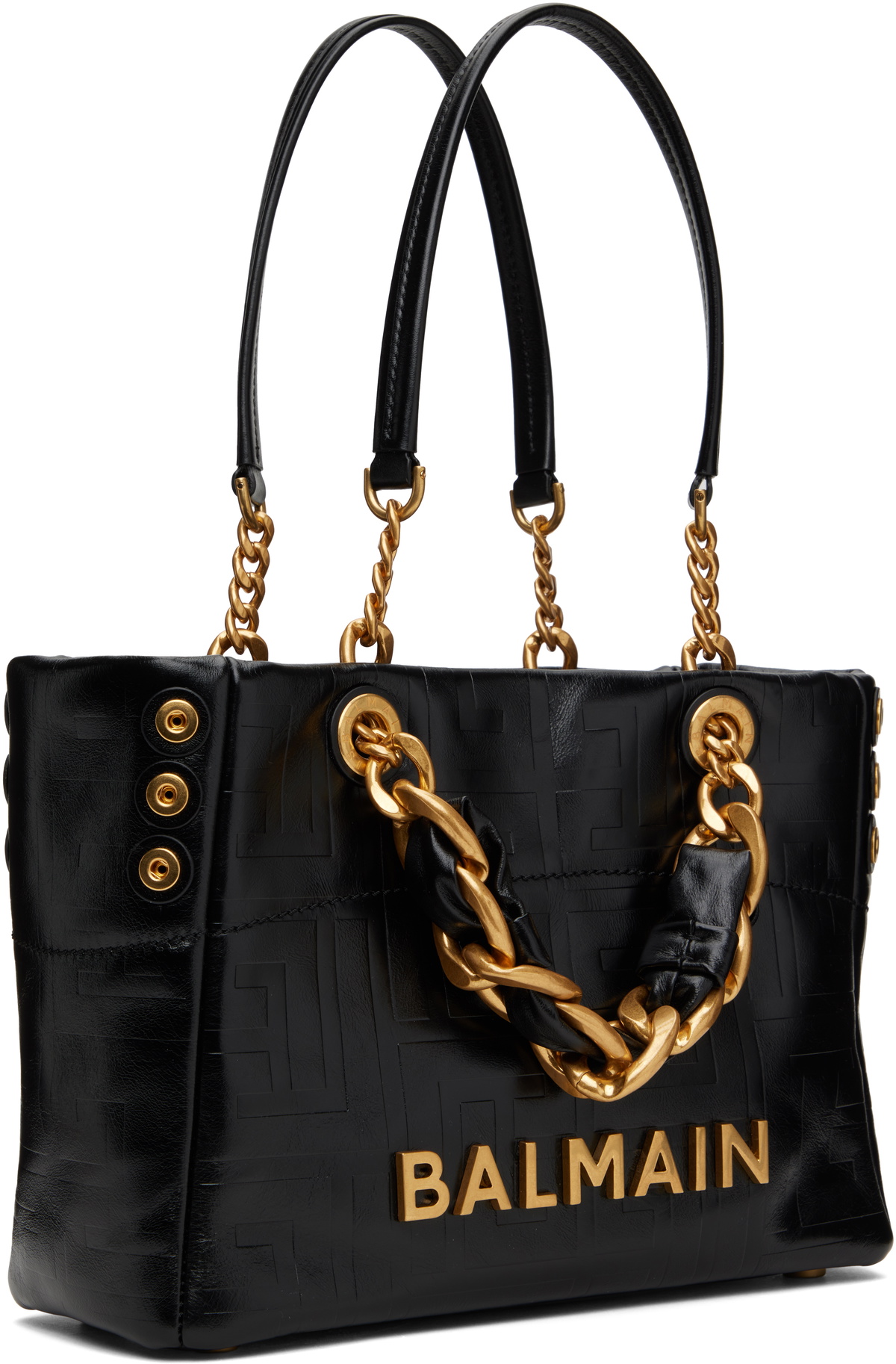 Balmain Black Small 1945 Soft Tote Balmain