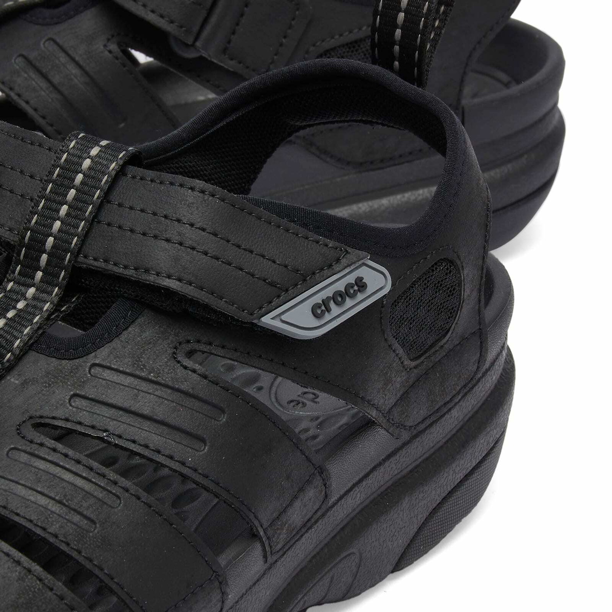 Crocs Yukon Fisherman Sandal in Black Crocs