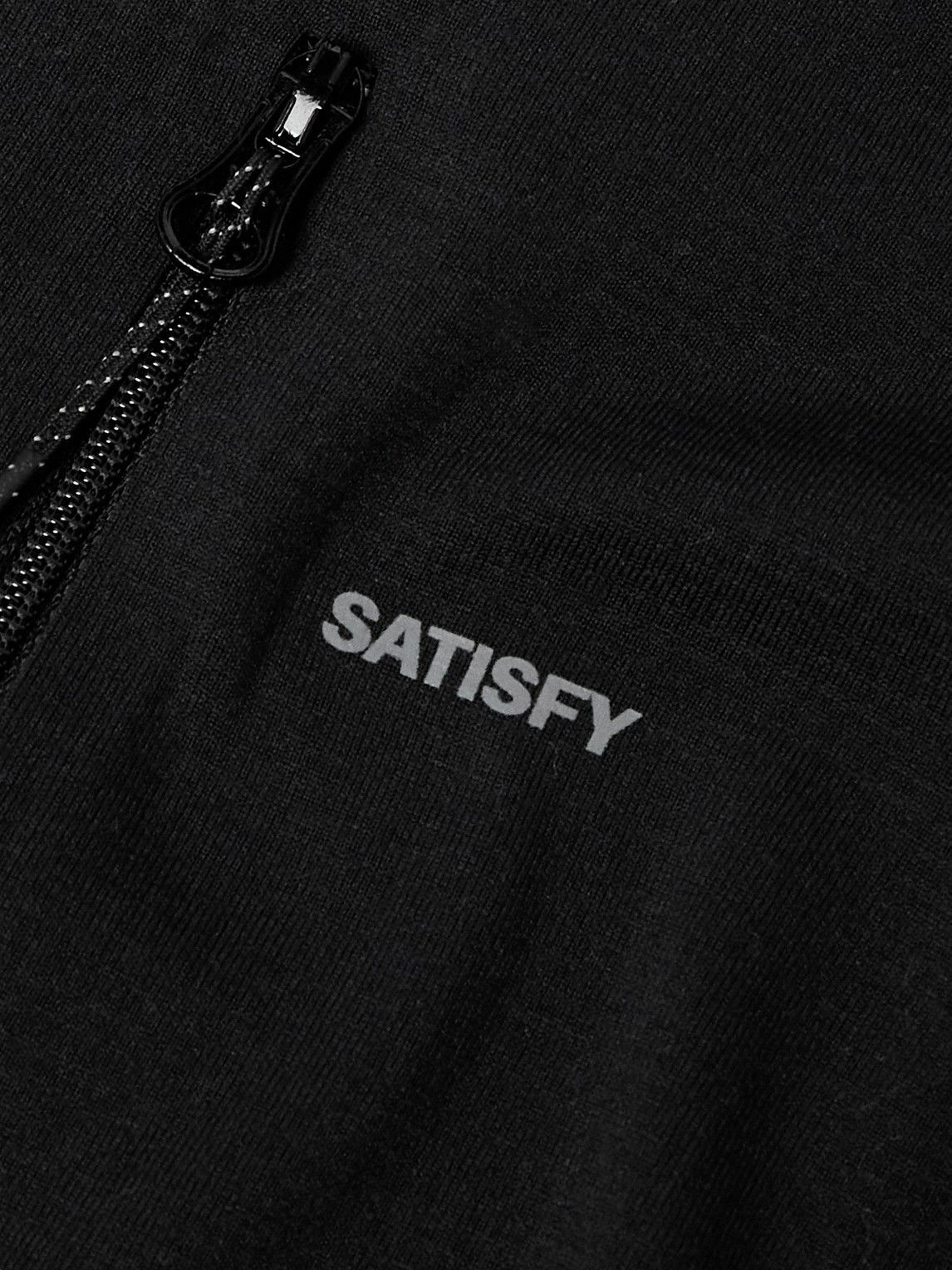 Satisfy - Logo-Print GhostFleece™ Polartec®Power Grid™ Half‑Zip ...