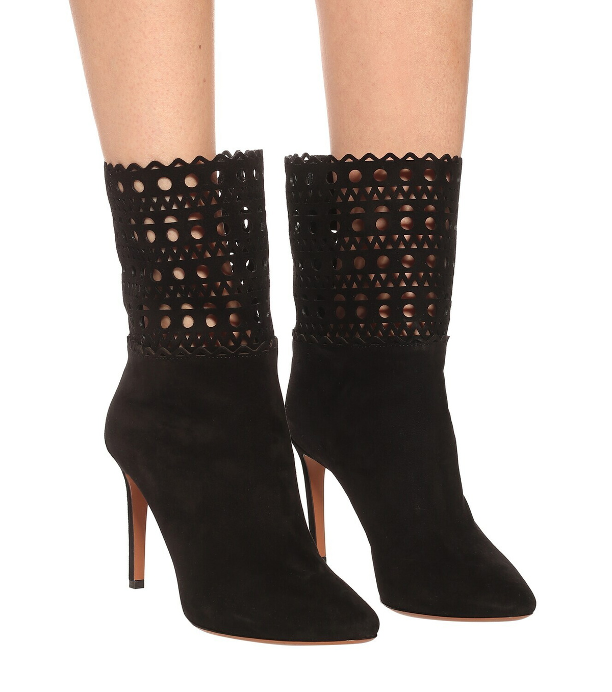 Alaïa Suede ankle boots ALAÏA