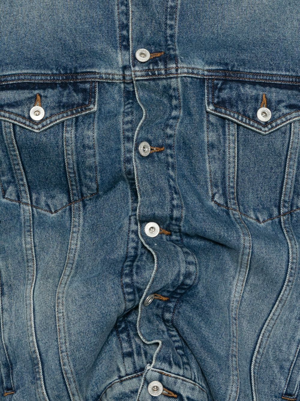 Y/Project Gathered Appliqué Denim Jacket Y/Project