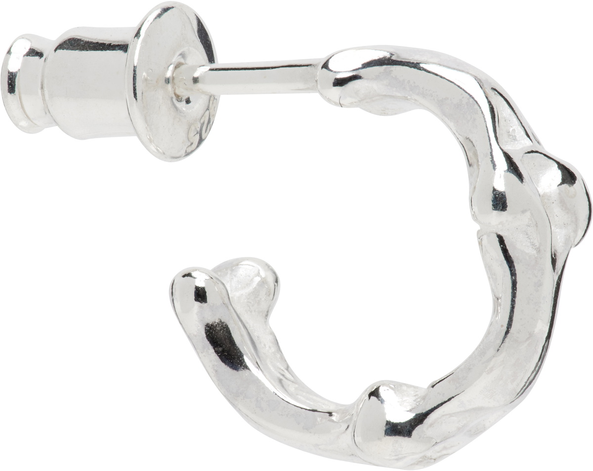 TAKAHIROMIYASHITA TheSoloist. Silver Bone Shaped S Single Earring ...