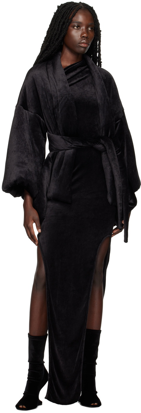 Rick Owens Lilies Black Sivaan Maxi Dress Rick Owens Lilies