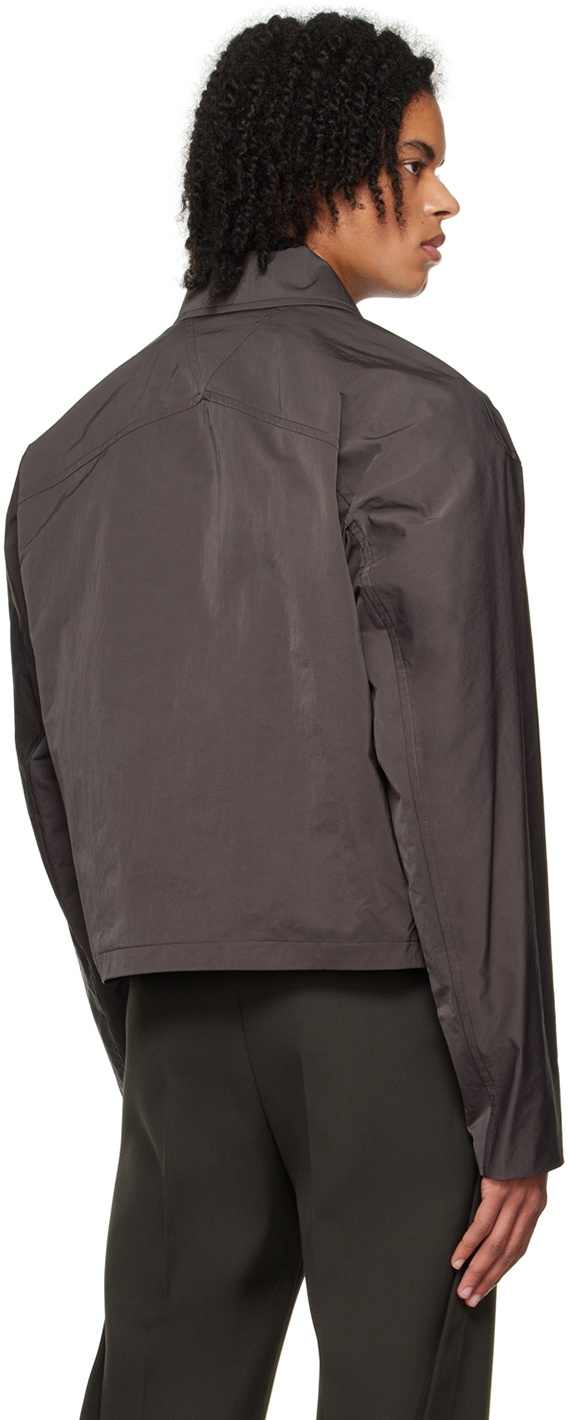 Bottega Veneta Gray Triangle Pocket Jacket Bottega Veneta Bottega Veneta Gray Triangle Pocket Jacket Bottega Veneta