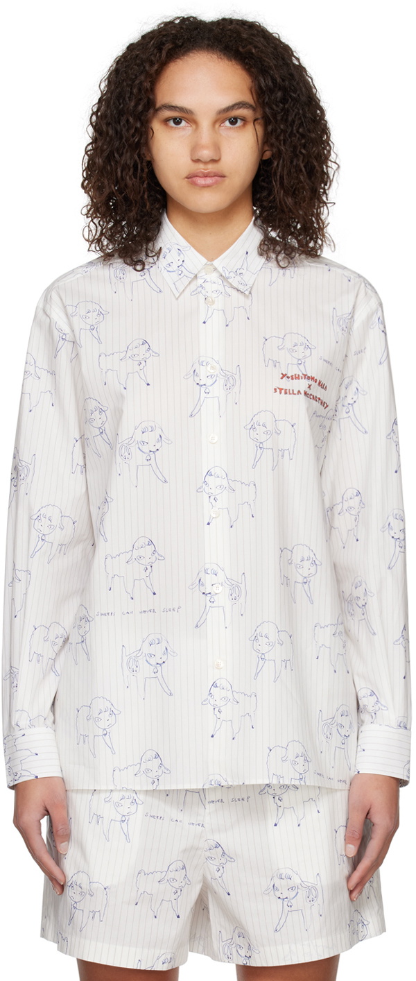 Stella McCartney White 'Sheep Can Never Sleep' Shirt Stella McCartney