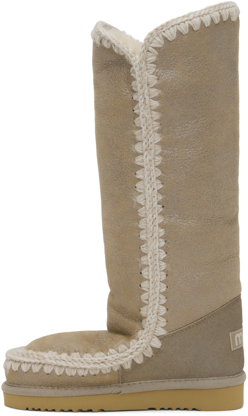 Mou Beige 40 Shearling Boots Mounser