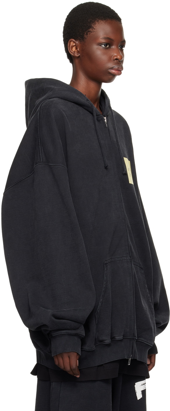 VETEMENTS Black Sticker Hoodie Vetements