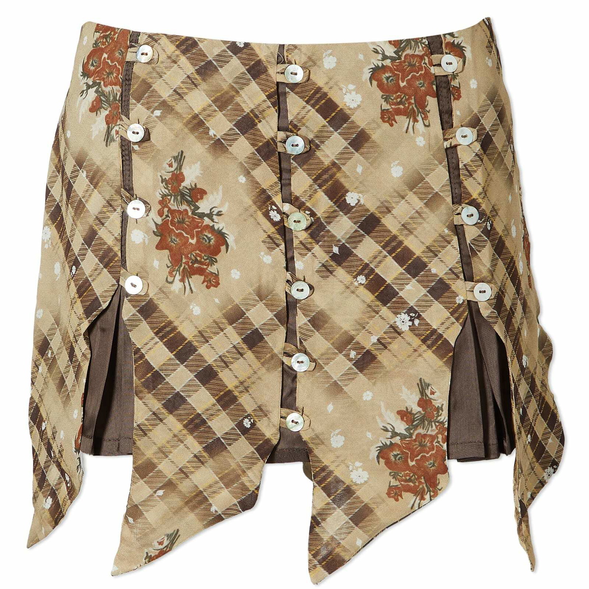 AVAVAV Women's Panelly Mini Skirt in Brown AVAVAV