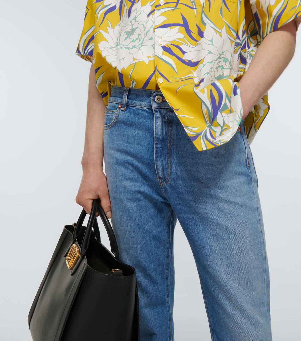 Valentino Archival print mid-rise jeans Valentino