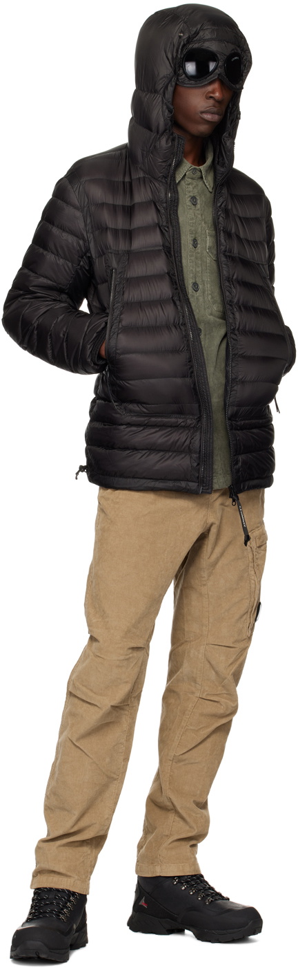 C P Company Black D D Shell Goggle Down Jacket C P Company