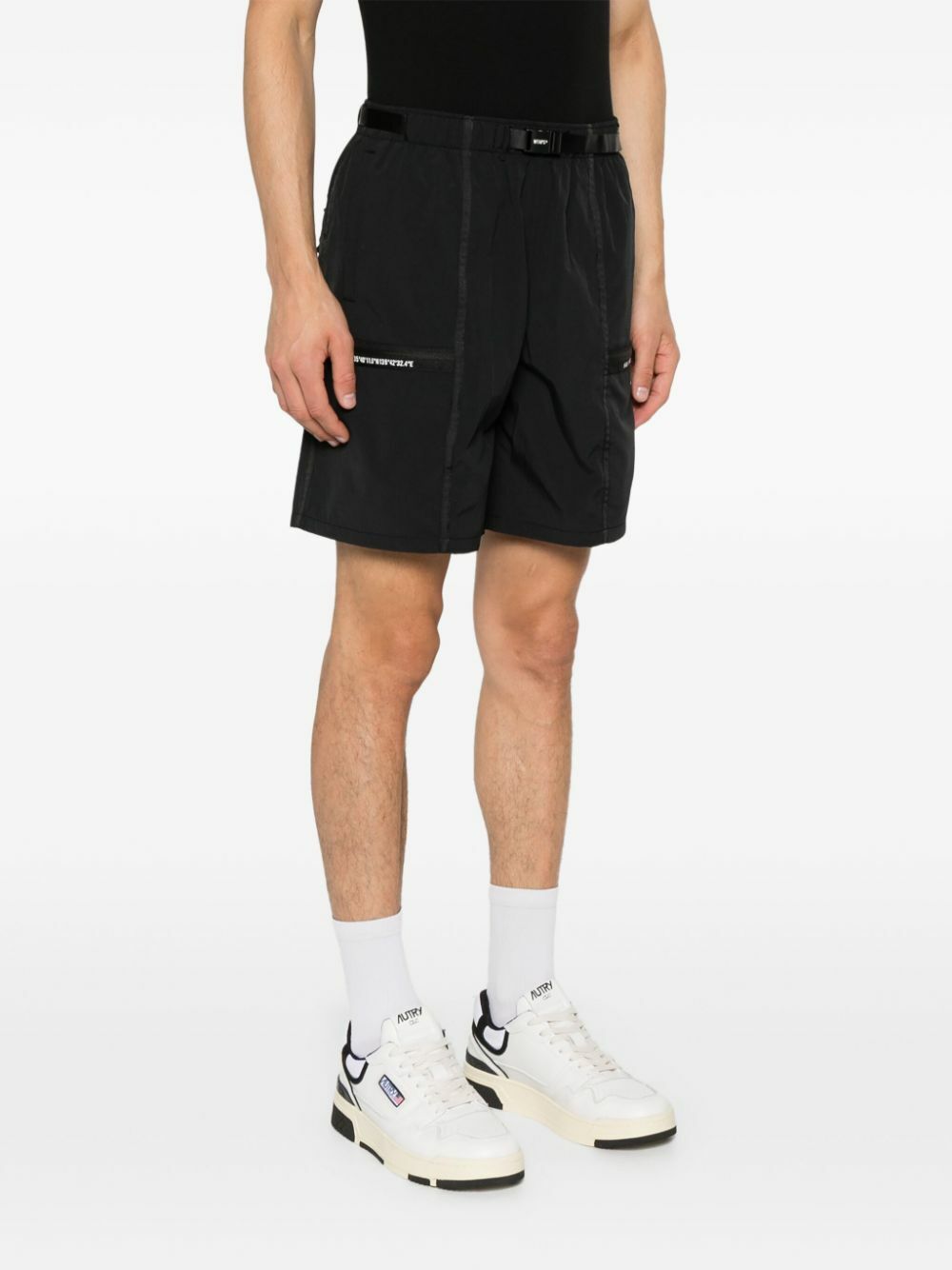 WTAPS Black Straight-Leg Shorts WTAPS