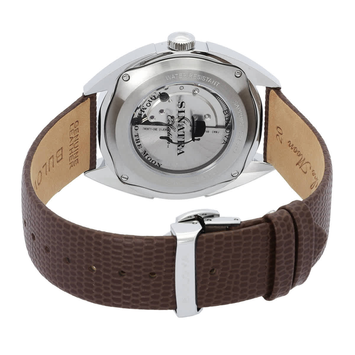 Bulova Fly Me To The Moon Automatic Black Dial Mens Watch 96B348 Bulova