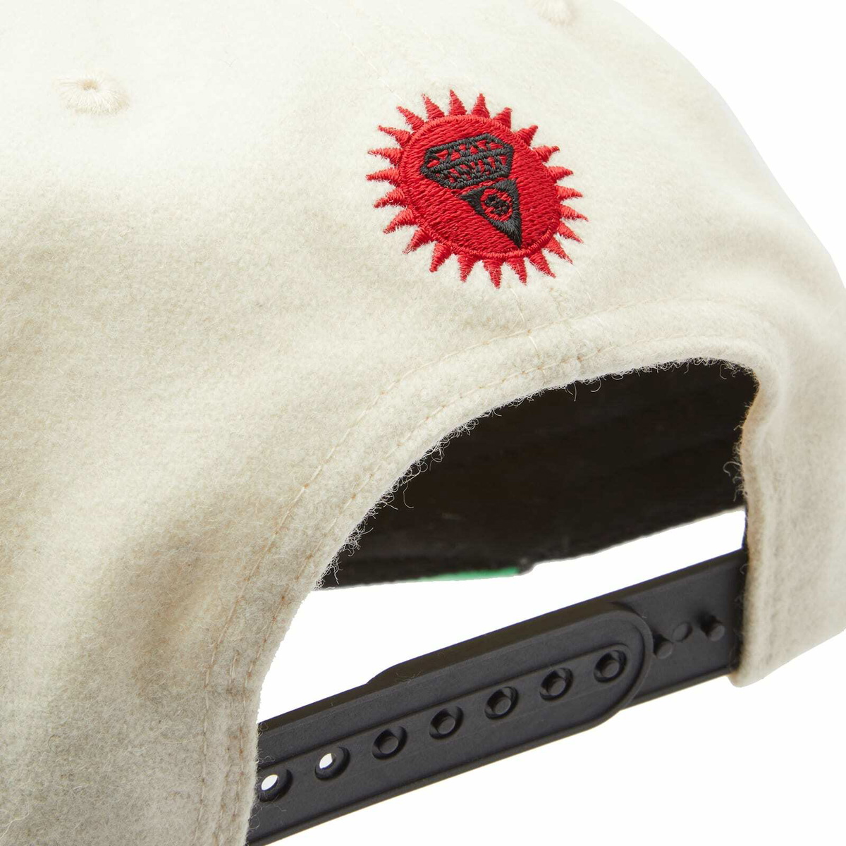ICECREAM Men's Cones & Bones 6 Panel Cap in Beige/Black ICECREAM