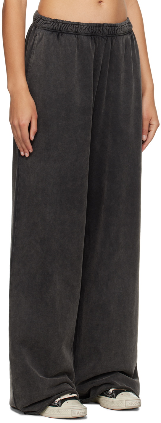 Acne Studios Black Faded Sweatpants Acne Studios