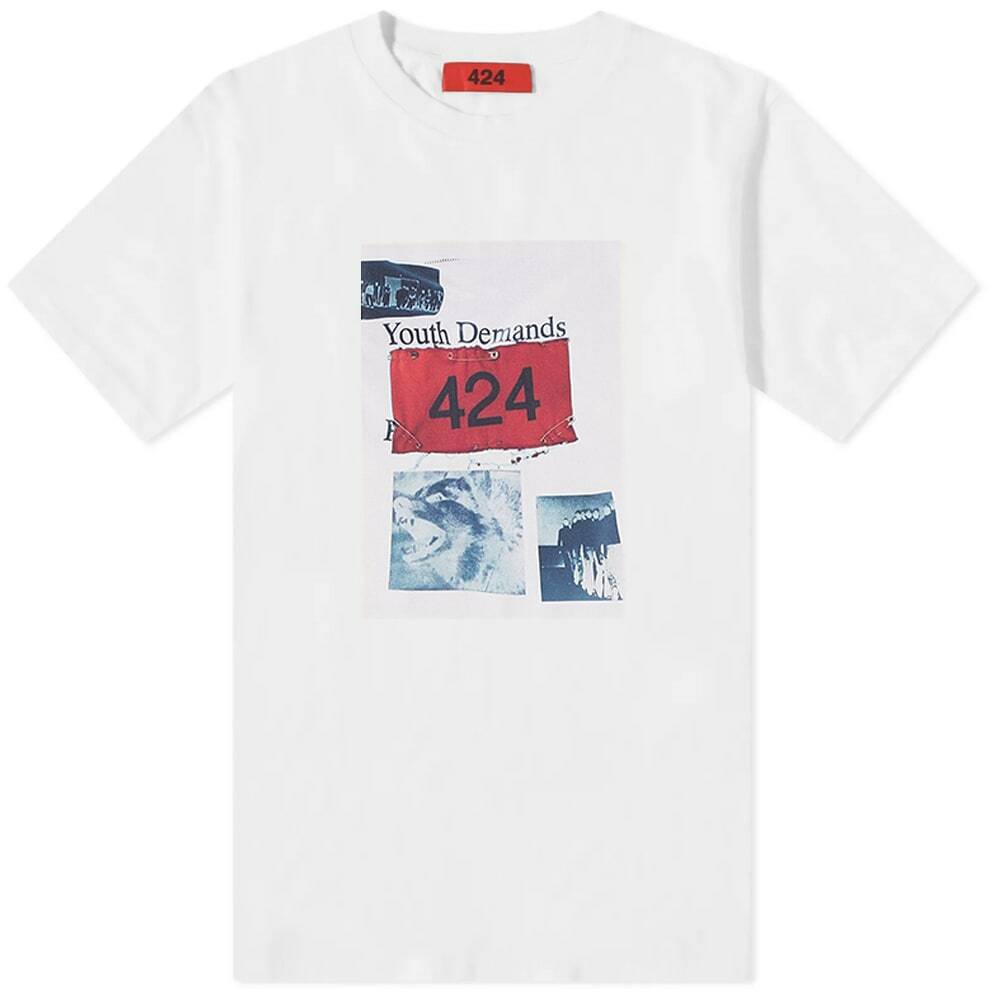 424 Men's Fc 1984 Logo T-Shirt in Black 424