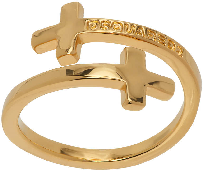 Dsquared2 Gold Jesus Ring Dsquared2