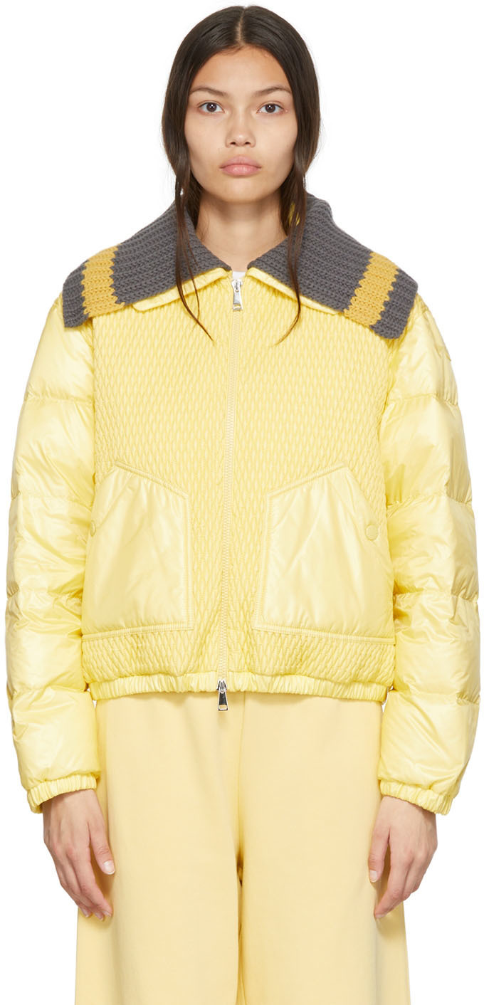 Moncler Yellow Apront Down Jacket Moncler