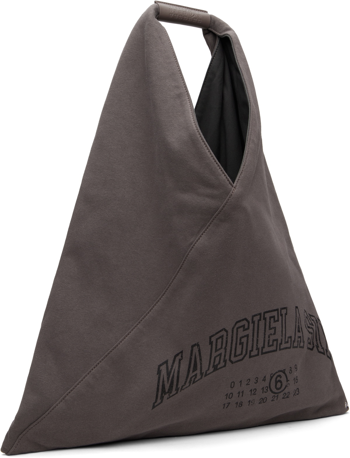 MM6 Maison Margiela Gray Triangle Tote MM6 Maison Margiela