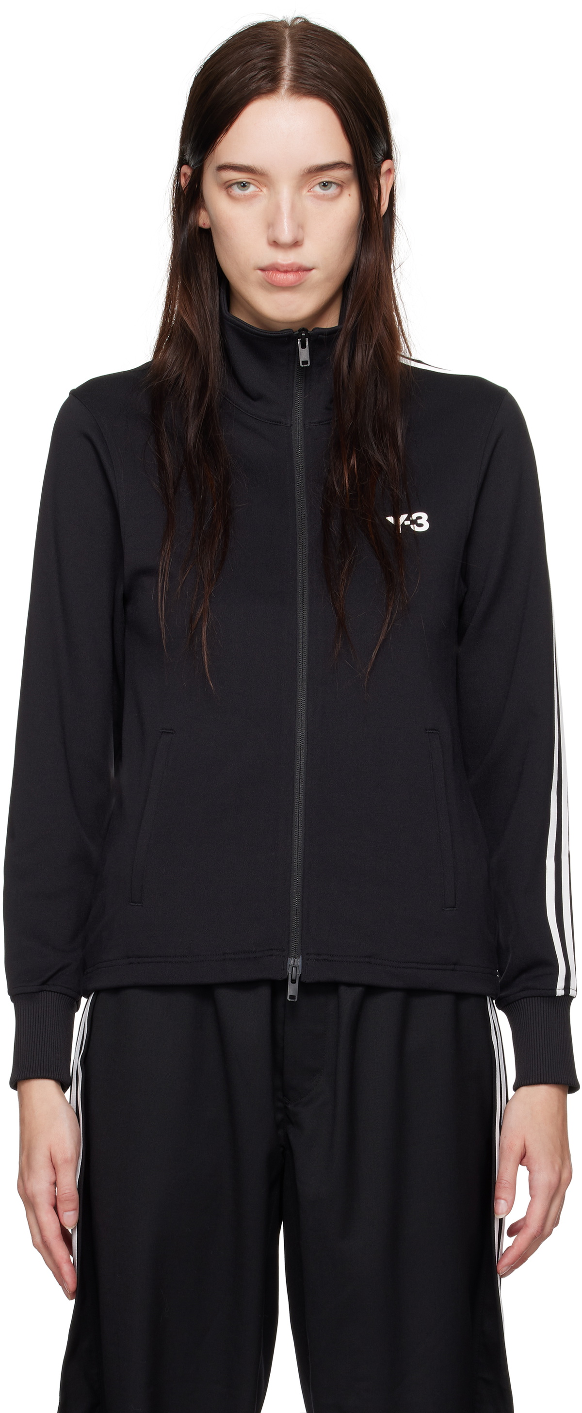 Y-3 Black 3-Stripes Track Jacket Y-3
