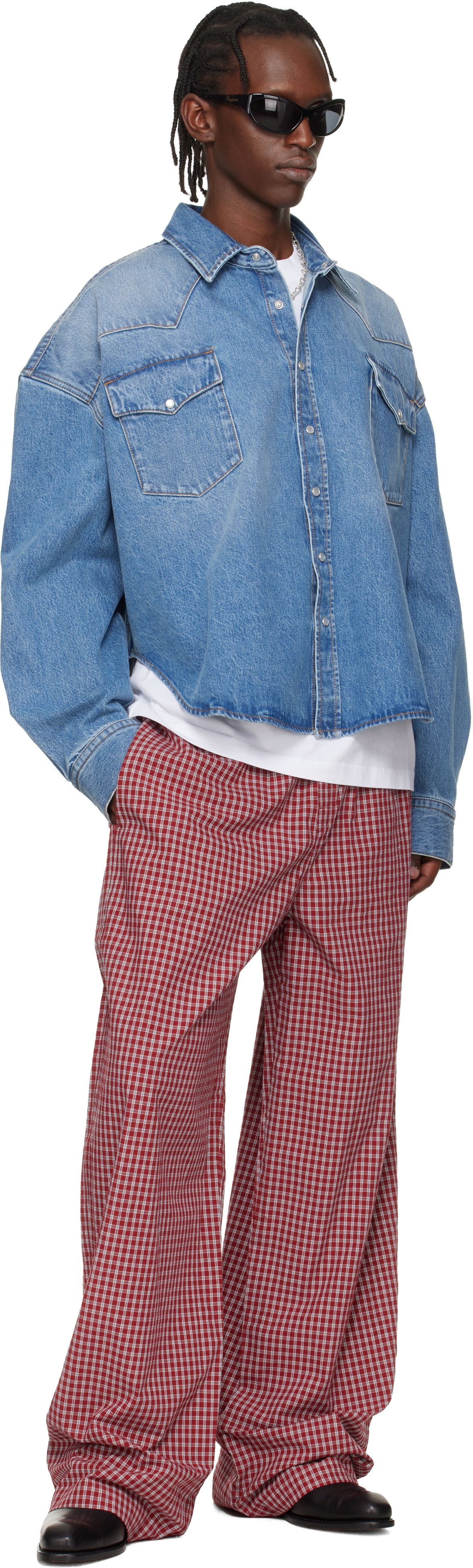VETEMENTS Red Check Pyjama Pants Vetements