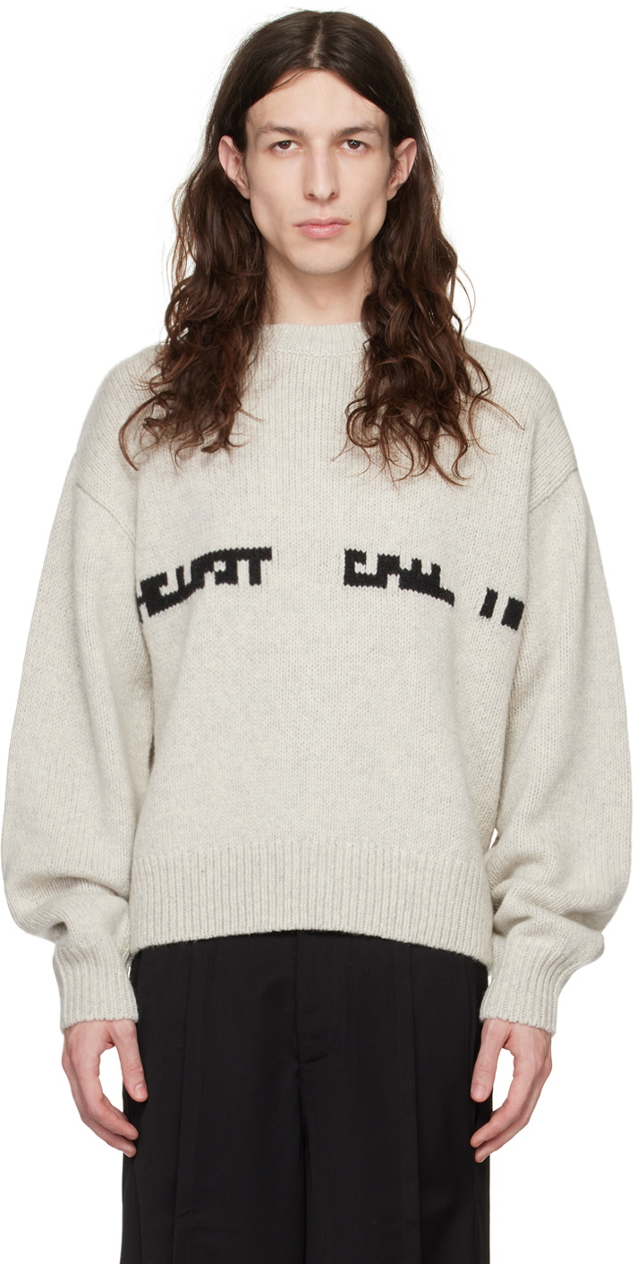 HELIOT EMIL Gray Limited Edition Serene Crewneck Heliot Emil