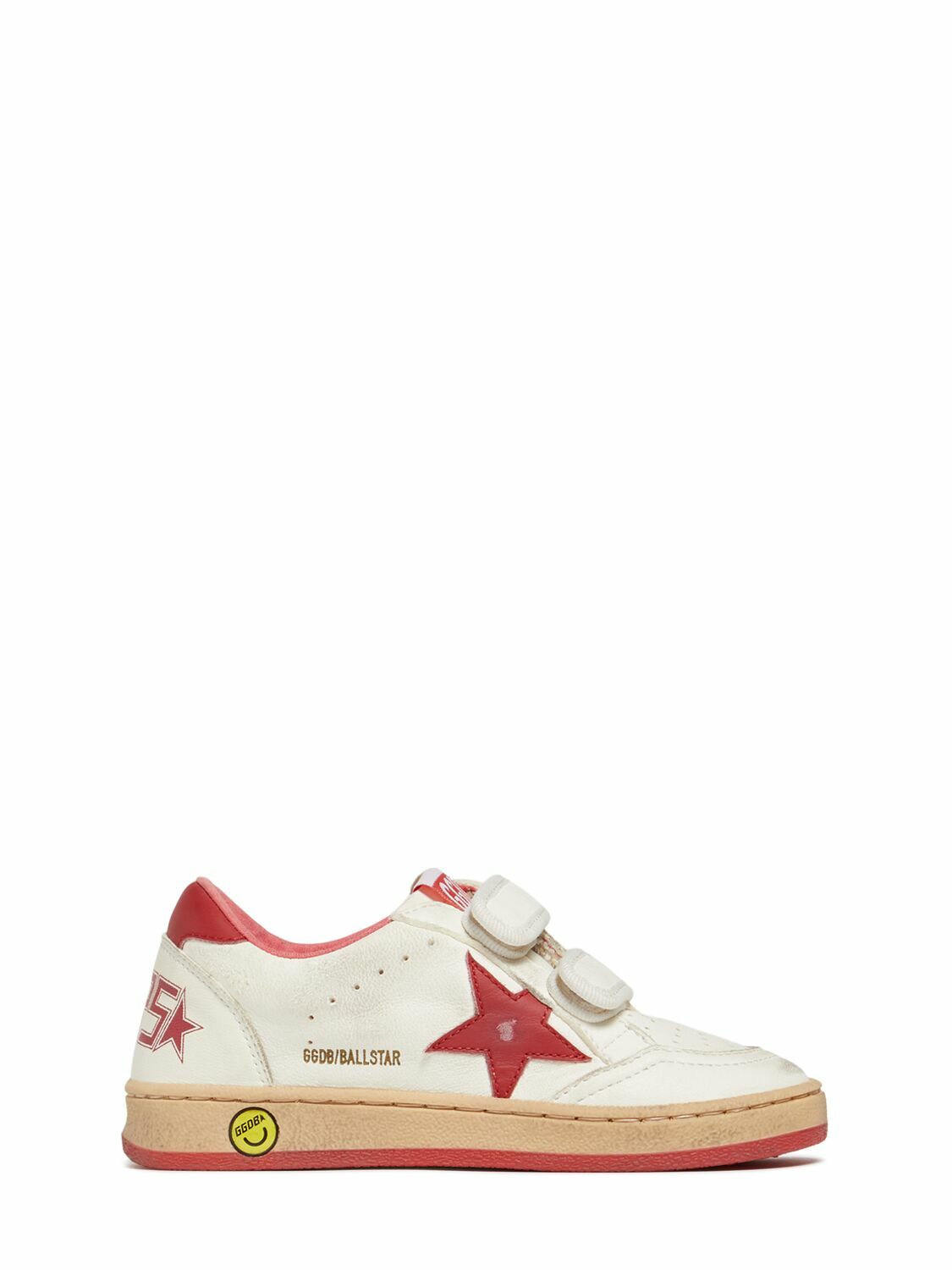 GOLDEN GOOSE Ballstar Nappa Leather Strap Sneakers Golden Goose Deluxe ...