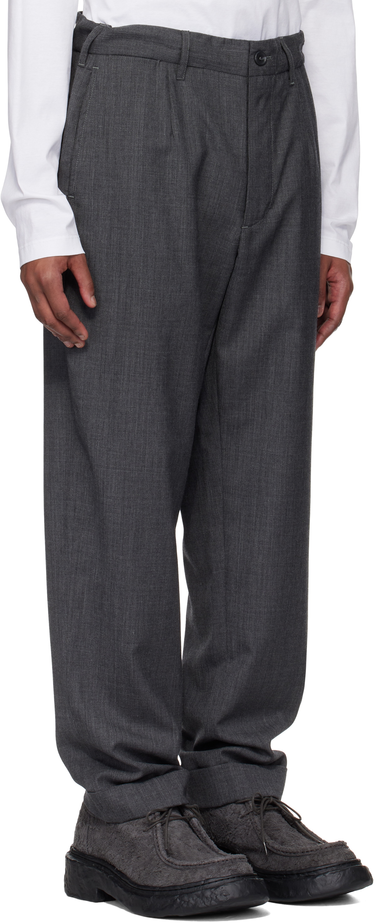 Engineered Garments Gray Andover Trousers Engineered Garments