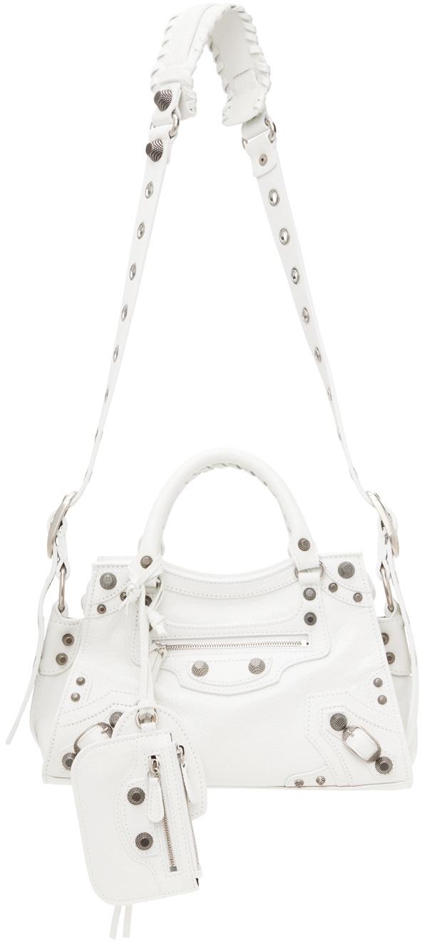 Balenciaga White XS Neo Cagole Bag Balenciaga