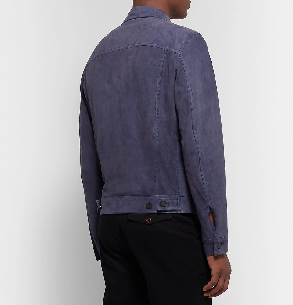 Valstar - Suede Trucker Jacket - Indigo Valstarino