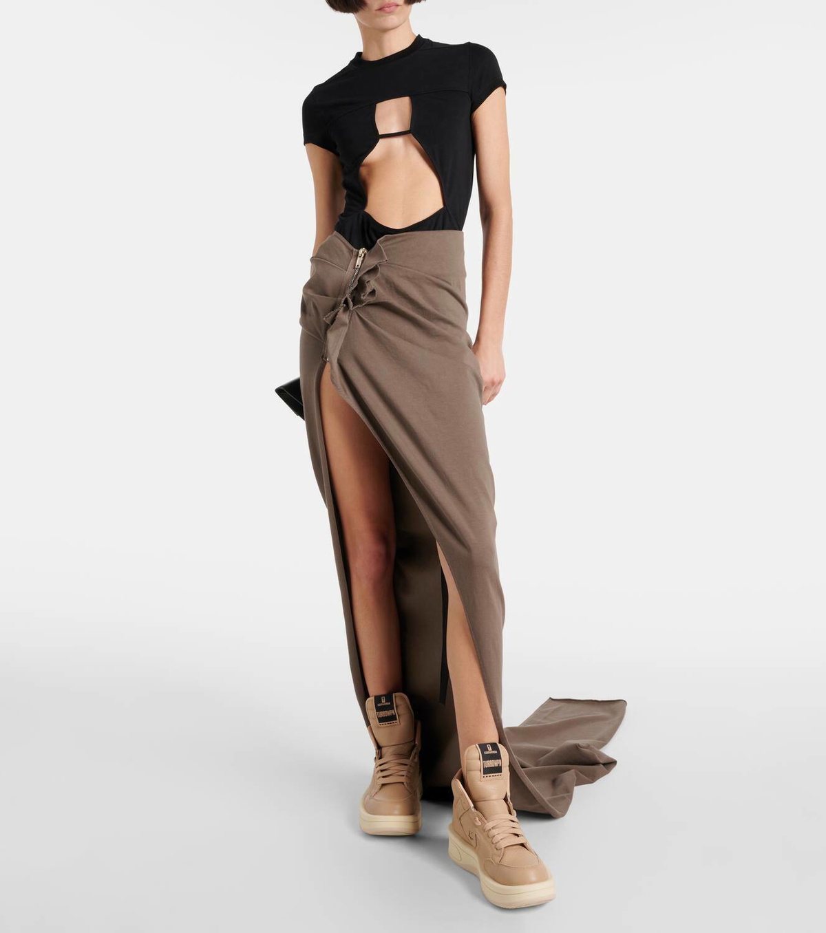 Rick Owens x Converse Turbowpn leather platform sneakers Rick Owens